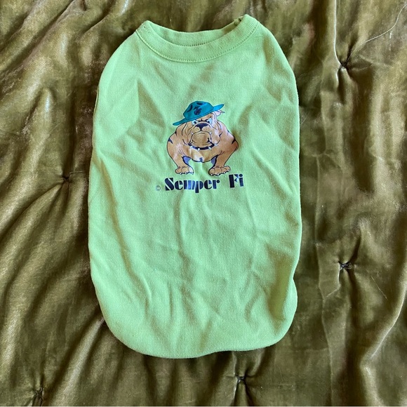 Dog | Lime Green Usmc Semper Fi Muscle Tee For Small Dogs | Poshmark